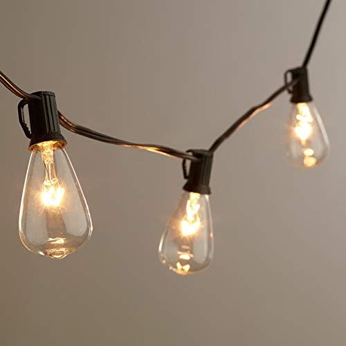 hairmiss 25ft Outdoor Edison Bulb String Lights ST35 Edison Bulbs(Plus ...