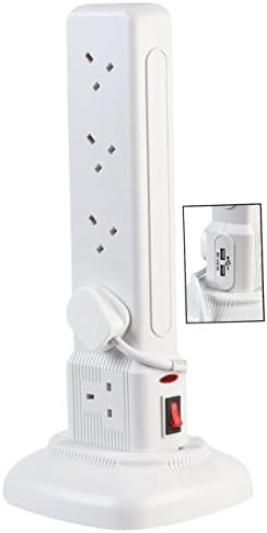 PRO ELEC PELB1698 10 Gang Surge Protected Tower Extension Tower 2m ...