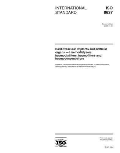 ISO 8637:2004, Cardiovascular implants and artificial organs ...