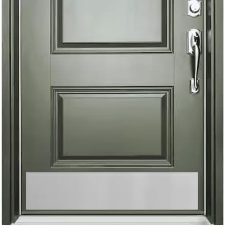 Generic Door Kick Plate with Adhesive Mount, Brushed Stainless Steel ...