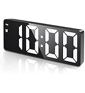 Amazon.com: AMIR Digital Clock Large Display, LED Alarm for Bedroom ...