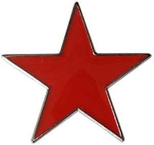 Red Star Lapel Pin Badge Five-Pointed Pentagram Communism Communist ...