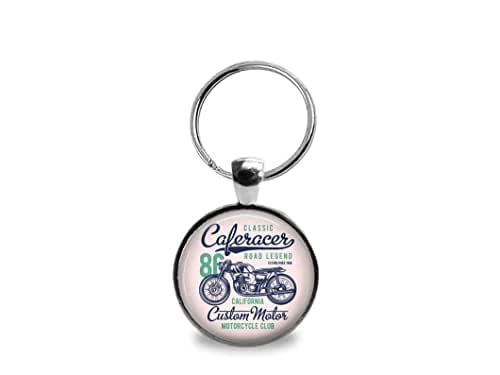 Amazon.com: Biker Key Chain- Classic Cafe Racer : Automotive