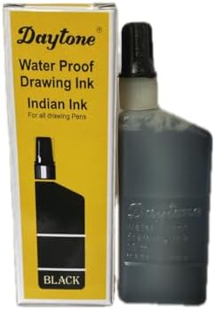 Daytone Waterproof Drawing Ink - Indian Ink - Black (23ml Bottle ...