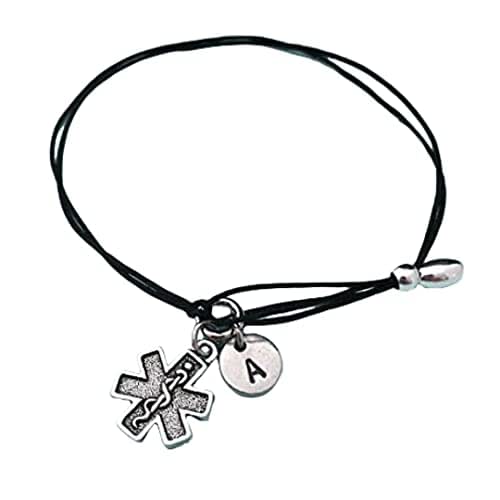 Amazon.com: EMS symbol cord bracelet, EMS symbol charm bracelet ...