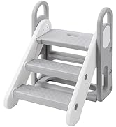 Amazon.co.jp: Thinkmax 子供用 踏み台 折りたたみ 2段 3段 手すり付き トイレトレーニング 簡単組立 滑り止め 幼児用踏み台 ステップ台 登り台 洗面所 手洗い ...