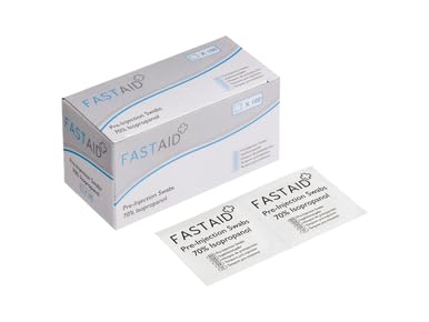 Glove Club Ltd, Alcotip Pre-Injection Swabs, 70% Isopropyl Alcohol, 100 ...