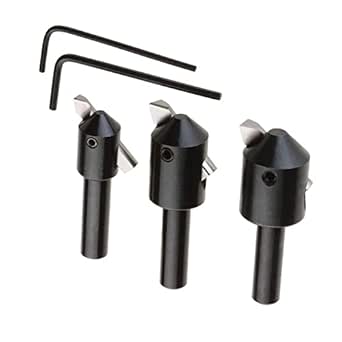 BLUEFOX TOOLS 3 Piece Engineers Fly Cutter Set with HSS Round Tool Bits ...