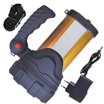 PMS Enterprises 3 Mode Long Beam Focus 250 WATT 6000 mAh Rechargeable ...