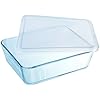 Pyrex Rectangular Dish with Plastic Lid, 0.8L : Amazon.co.uk: Home ...