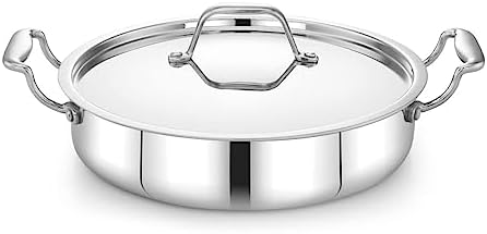 Buy Bergner BE Bergner Essentials TriPly Stainless Steel 32 cm Shallow ...