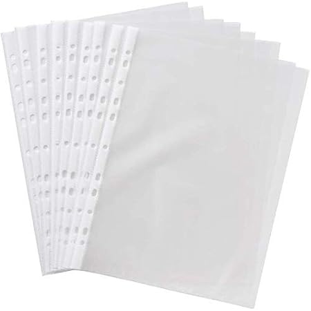 TULMAN 50Pcs Transparent A4 Size Document Sleeves 150 Micron Thickness ...