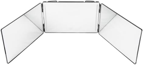 3 Sided Folded Led Mirror With HD Reflection | Adjustable 360 Makeup ...