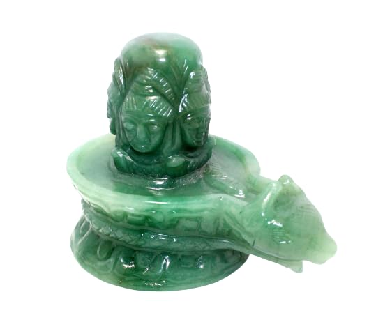 Buy Rajasthan Gems Aventurine Panchmukhi Shivling Statue Shiv Shiva ...