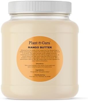 Amazon.com : Raw Mango Butter 3 lbs. Bulk Jar - 100% Pure Natural ...