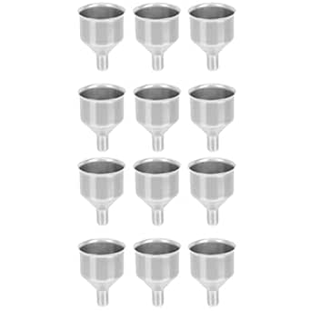 Amazon.com: BEBEMOKO 12 Pcs Stainless Steel Funnel Mini Bottles of ...