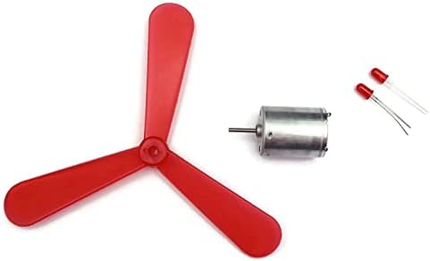 Generic Dynamo Motor Science Kit - Wind Mill Project, 2 LEDs - Physics ...