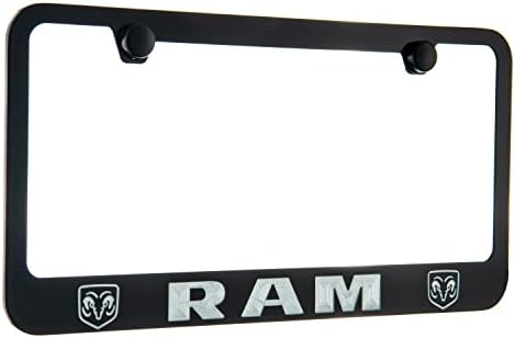 Amazon.com: RAM with 2 Logos Black License Frame, Officially Licensed ...
