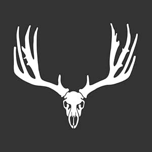 Amazon.com: Mule Deer Skull Decal - Mule Deer Hunting Sticker - Deer ...