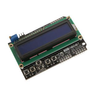 LCD 1602 16x2 2x16 Keypad Shield For Arduino Duemilanove Uno Mega ...