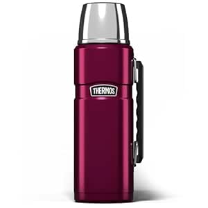 Thermos Flask, Stainless Steel, Raspberry, 1.2L : Amazon.in: Home & Kitchen