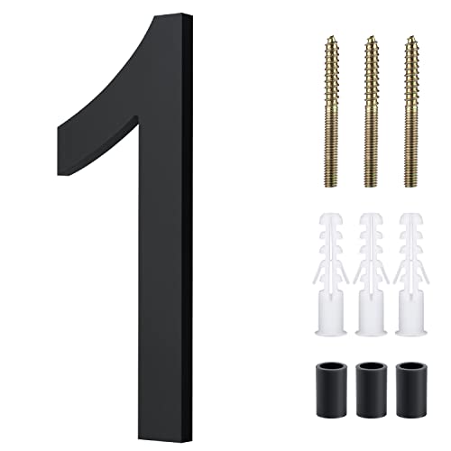 20cm House Numbers for Outside, Black Address Number with Plastic ...