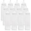 Bekith 12 Pack 16 Oz Plastic Squeeze Condiment Bottles with Twist On ...