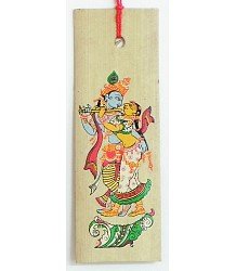 Radha Krishna Pattachitra Palm Leaf Bookmark Set of 2 : Amazon.in ...
