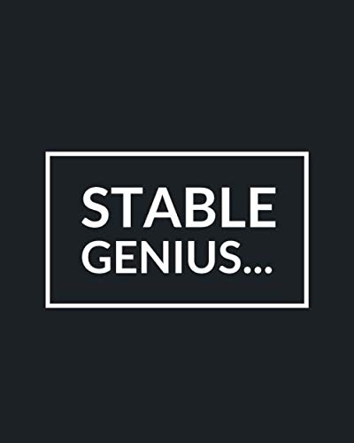 Stable Genius: Notebook (100 pages): Books, Ingenium: 9781705654071 ...