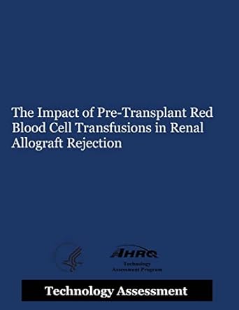 The Impact of Pre-Transplant Red Blood Cell Transfusions in Renal ...