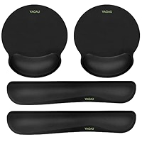 Keyboard Mouse Pad Set, Large Gaming Mouse Pad + Keyboard Wrist Rest ...