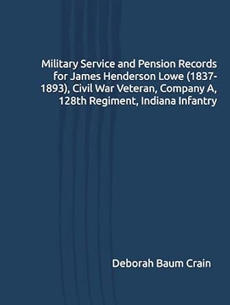 Military Service and Pension Records for James Henderson Lowe (1837 ...