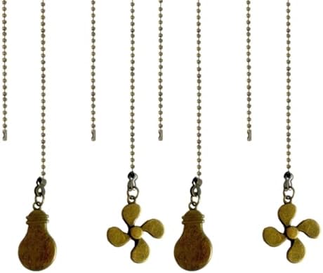 Amazon.com: QLXHBOT 4Pcs Ceiling Fan Pull Chain Set,Decorative Fan Pull ...