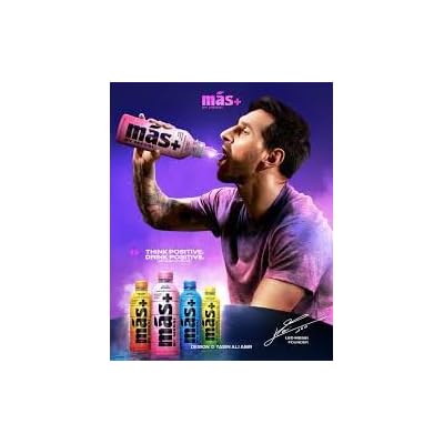 MAS+ by Messi Positive Hydration Energy Sports Drink, Official Limited ...
