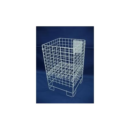 White Square Dump Bin Wire Basket Shop Display Shopfitting Retail Small ...