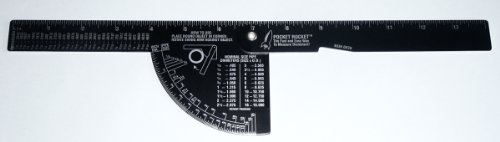 Pocket Rocket: Pipe / Diameter Caliper and Ruler - Fractional - Black ...
