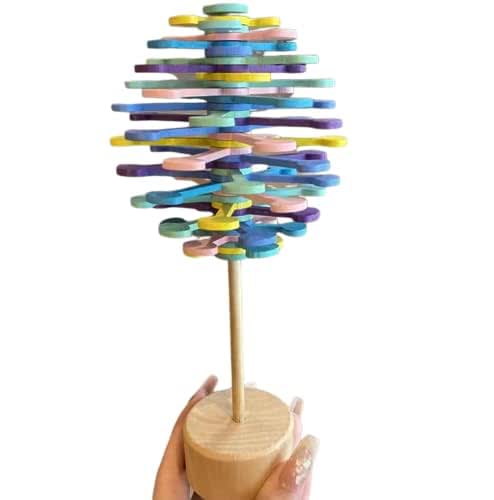 Amazon.com: Wooden rotating lollipops (Macaron colored rotating ...