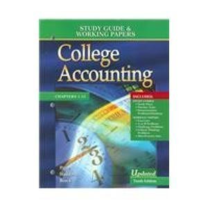 College Accounting Chapters 1-13 Study Guide & Working Papers: unknown ...