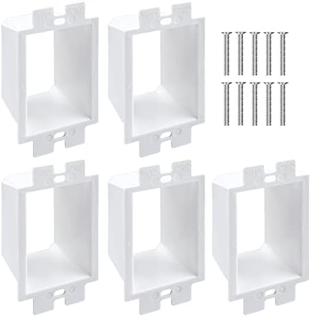 5PCS BE1-5 Electrical Outlet Box Extenders with 10PCS Screws, 1-Gang ...