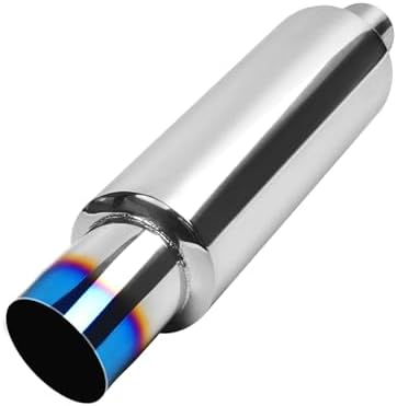 Amazon.com: Exhaust Muffler,Stainless Steel Exhaust Burnt Tip,14.7 ...