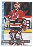 Craig Billington New Jersey Devils 1992 Opee Chee Autographed Card ...