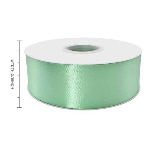 Snapklik.com : Double Face Sage Green Satin Ribbon 2 Inch X 50 Yards ...