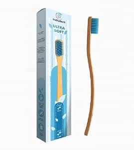 Buy INDODENT Ultra Soft Bamboo Toothbrush | Adult, Ultra Soft Tapered ...