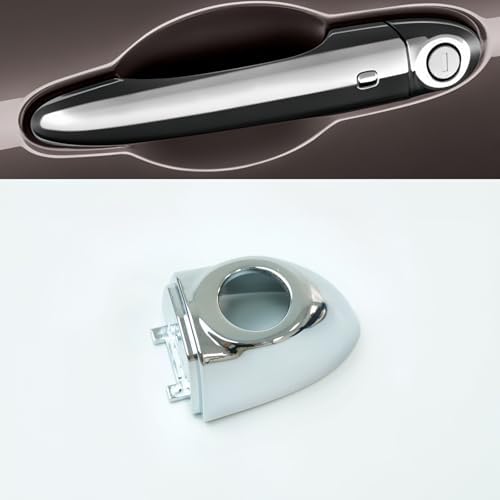 Amazon.com: sosega Silver Exterior Door Handle Cap Front Left Driver Side Compatible with Fiat ...