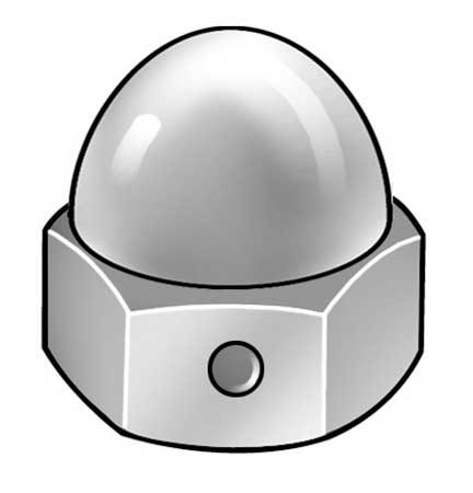 Amazon.com: 1/2"-13 18-8 Stainless Steel Plain Finish Self-Locking ...