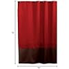 Amazon.com: Lush Decor Prima Shower Curtain, Red/Chocolate 72" X 72 ...