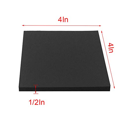 Snapklik.com : Black Foam Sheet Self Adhesive Rubber Padding Neoprene ...