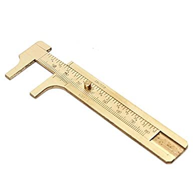 EMPIRE DECOR Vernier Caliper 80Mm Mini Brass Sliding Gauge, Measurement ...