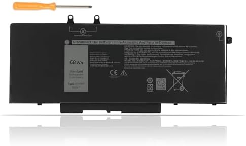 Dell Latitude 5501 5510 5511 5401 5410 & Precision 3551 3541 68Wh 4 ...
