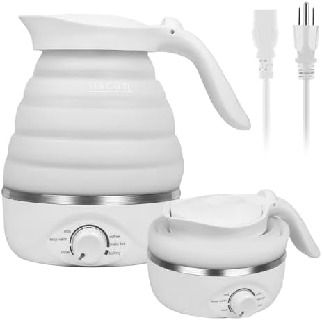 Amazon.com: Travel Foldable Electric Kettle, Collapsible Food Grade ...